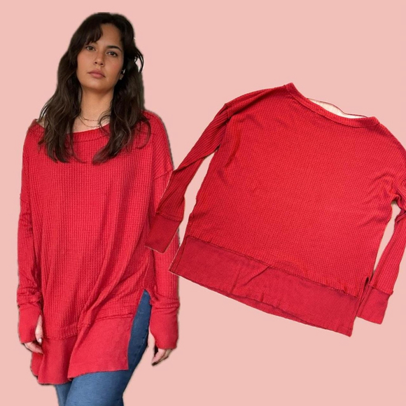 Free People | Tops | Free People We The Free Phoenix Thermal Oversized ...